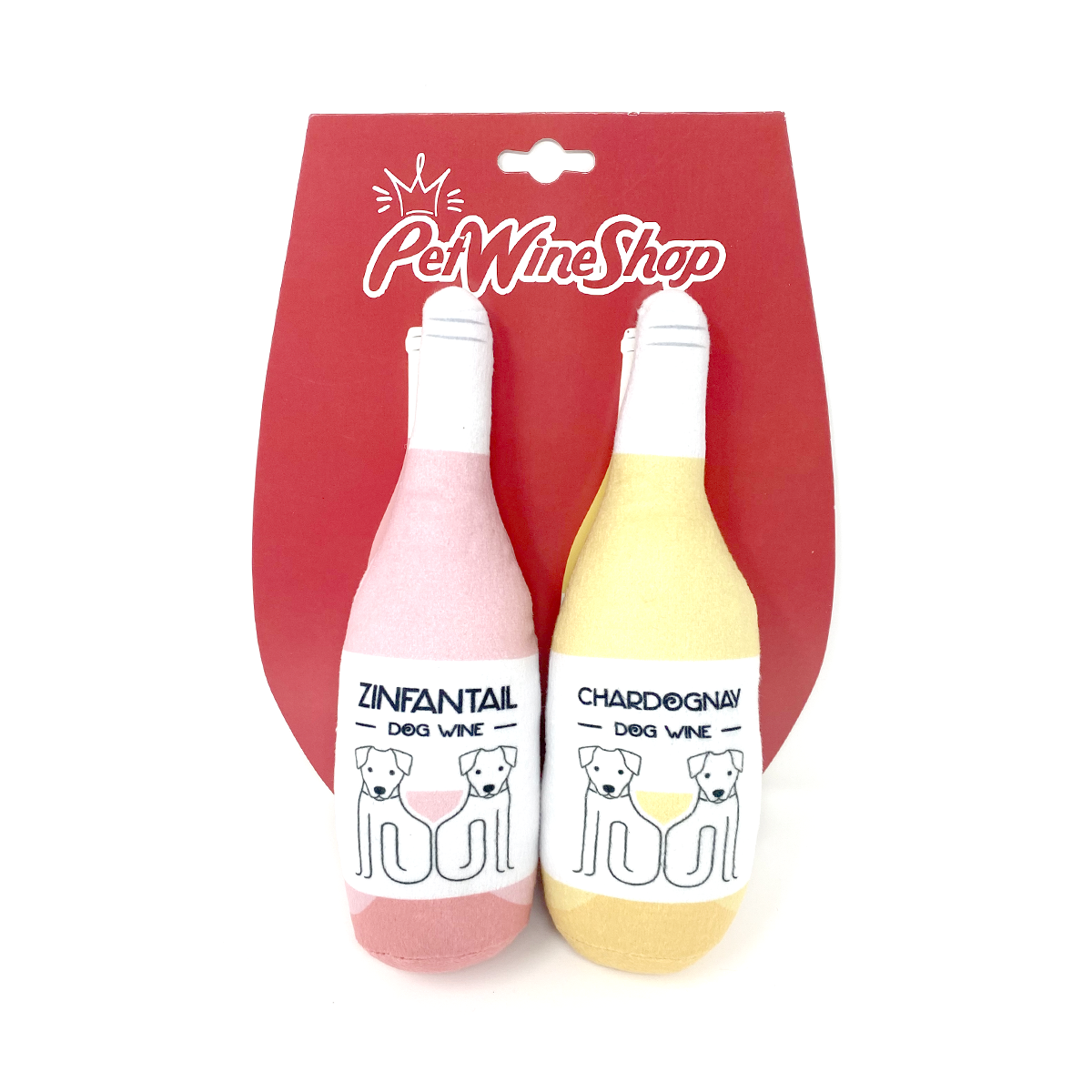 Chardognay + Zinfantail Anise Plush Series Dog Wine Chew Toy